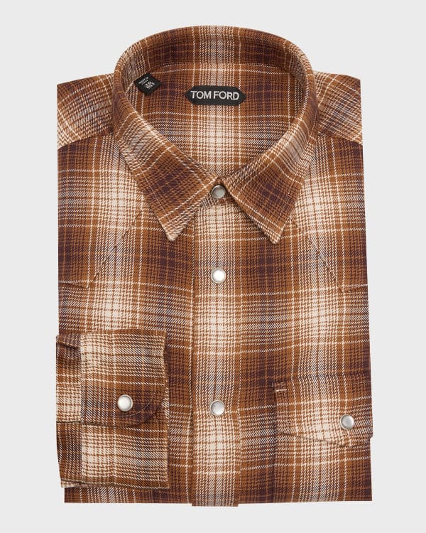 PRPS Men's Plaid Flannel Button-Down Shirt | Neiman Marcus