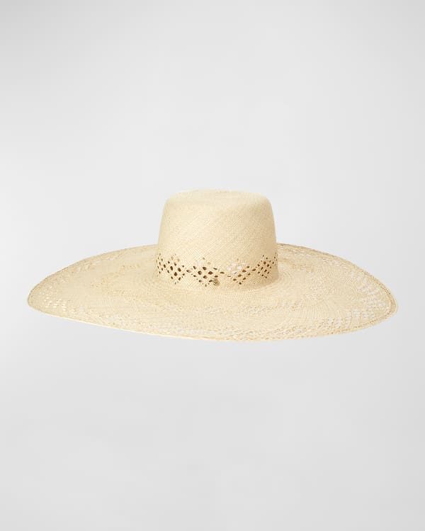Van Palma Sonny Straw Large Brim Hat | Neiman Marcus