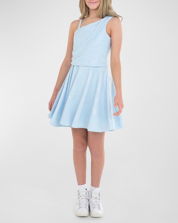 Zoe Girl's Melissa Metallic Spaghetti-Strap Dress, Size 7-16 | Neiman ...