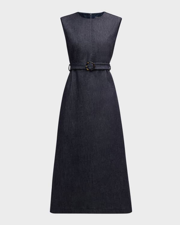 Co Denim Midi Shirtdress | Neiman Marcus