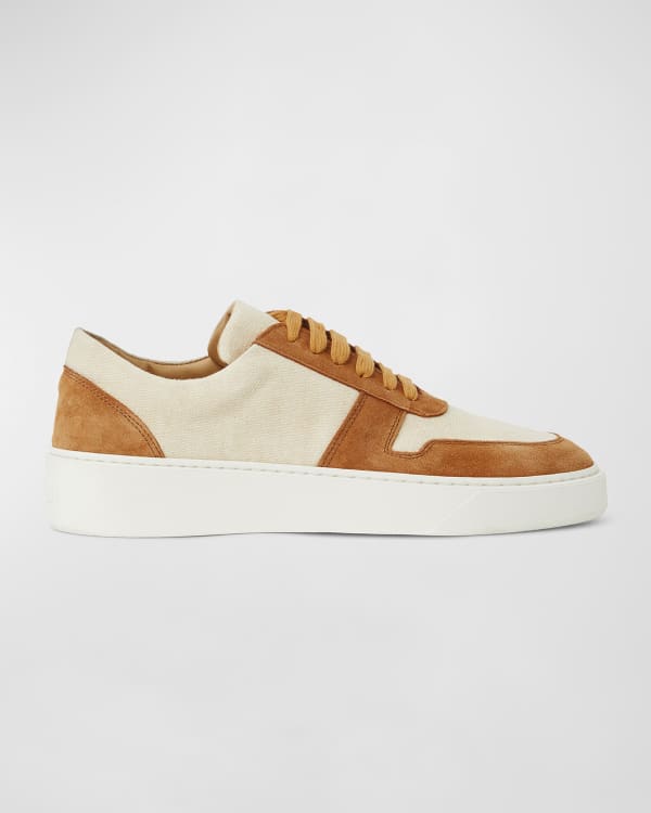 Common Projects Men's Achilles Suede Tonal-Midsole Low-Top Sneakers ...