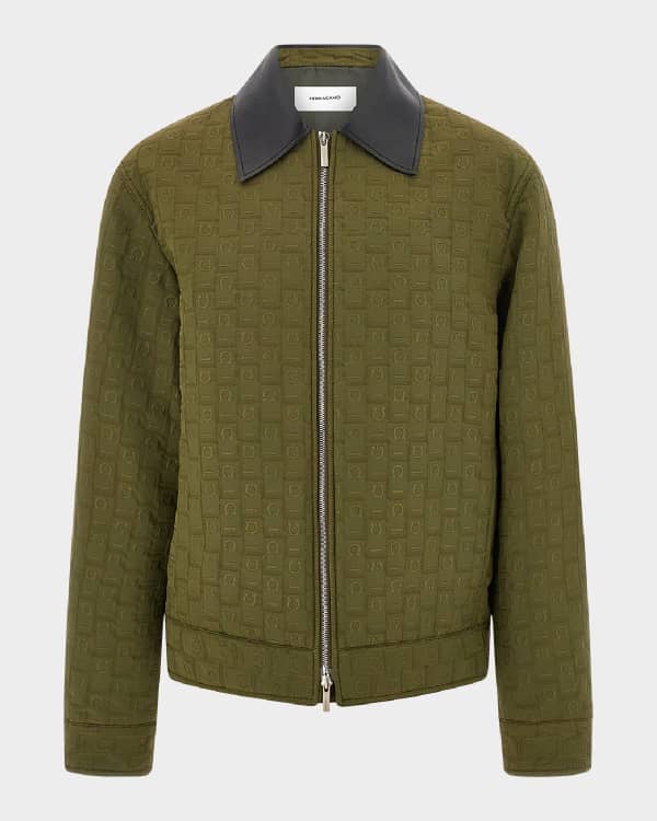 Givenchy Men's Cropped Military Bomber Jacket | Neiman Marcus Givenchy Men's Cropped Military Bomber Jacket | Neiman Marcus