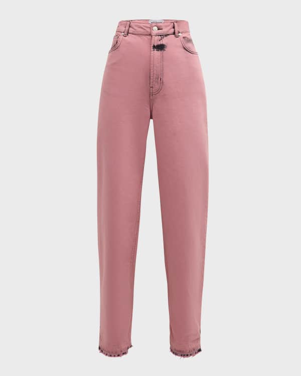 Alice + Olivia Amazing High-Rise Boyfriend Embellished Jeans | Neiman ...