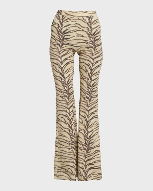 Roberto Cavalli Printed Flared Trousers | Neiman Marcus