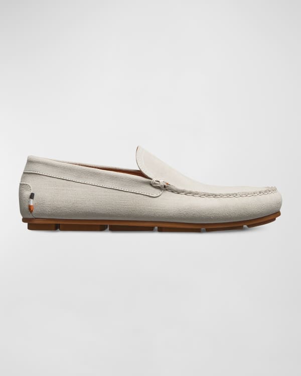 Donald Pliner Men's Darcy Leather & Mesh Drivers | Neiman Marcus