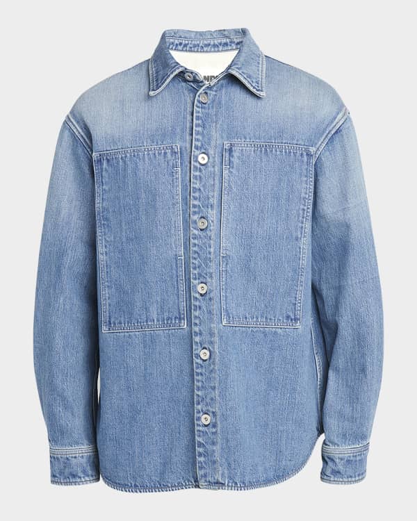 Diesel Men's D-Ocean Soft Denim Western Shirt | Neiman Marcus