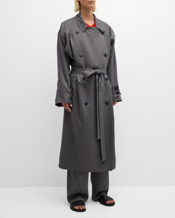 THE ROW Badva Long Belted Trench Coat | Neiman Marcus