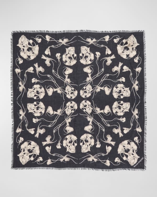 CASABLANCA Men's Airways-Logo Square Silk Scarf | Neiman Marcus