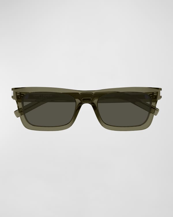 Saint Laurent SL 183 Betty 63mm Acetate Shield Sunglasses, Black ...