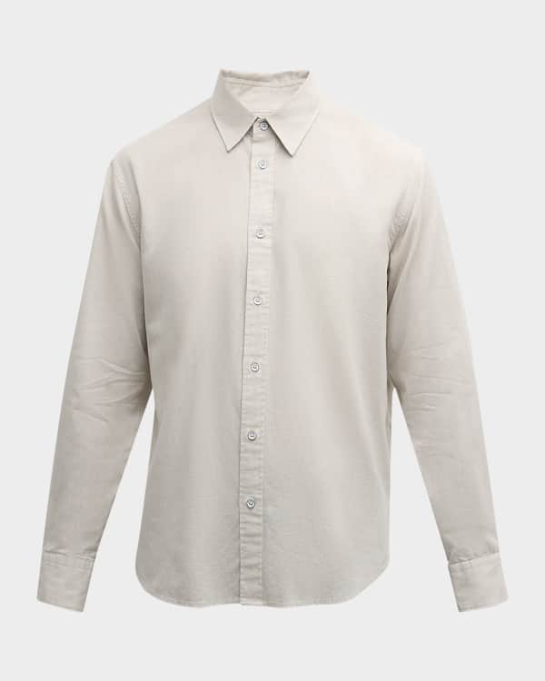 Rag & Bone Men's Landon Poplin Band-Collar Shirt | Neiman Marcus