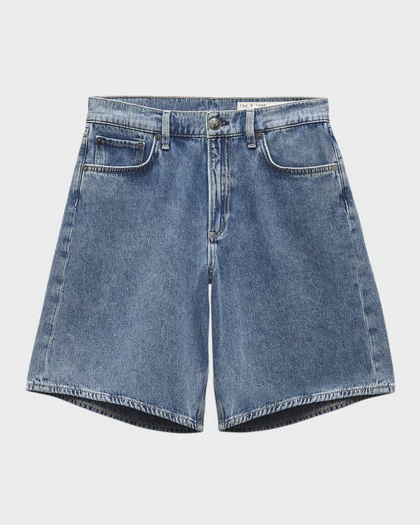 Toteme Classic Denim Bermuda Shorts | Neiman Marcus