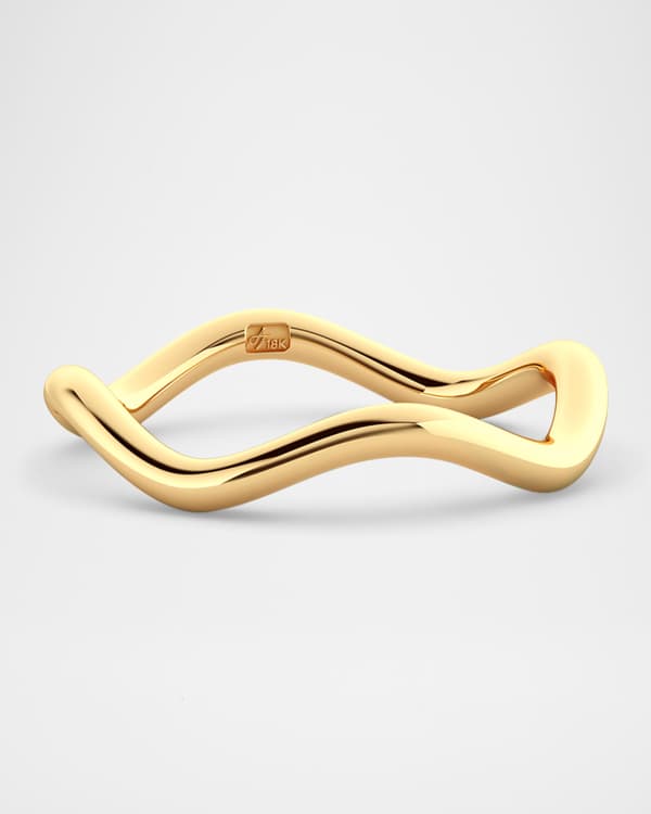 Jamie Turner 18K Gold Thick Curve Stacking Ring in High Polish | Neiman ...