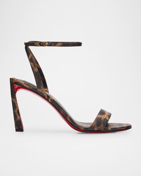 Christian Louboutin Condora Queen Leather Red Sole Sandals | Neiman Marcus