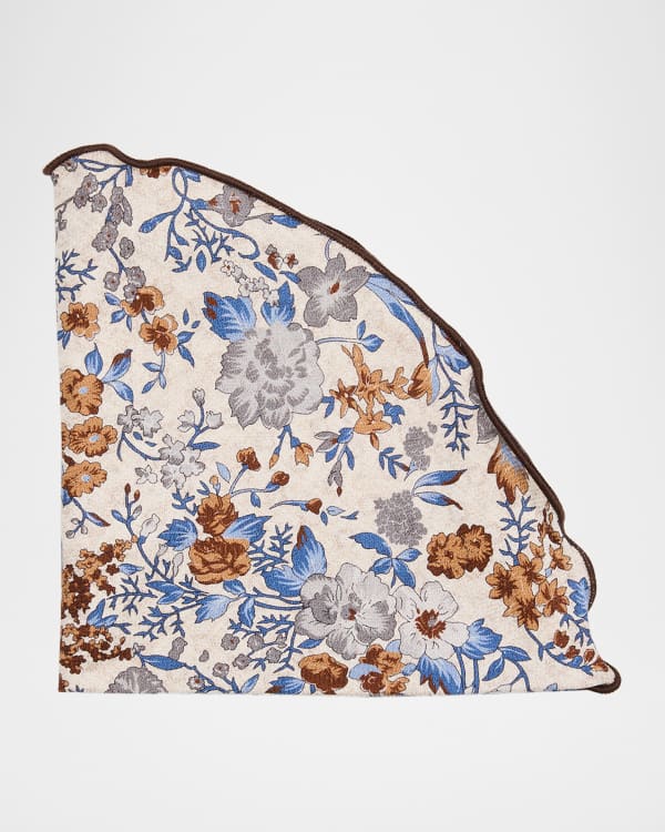 Edward Armah Men's Double-Face Silk Pocket Circle | Neiman Marcus
