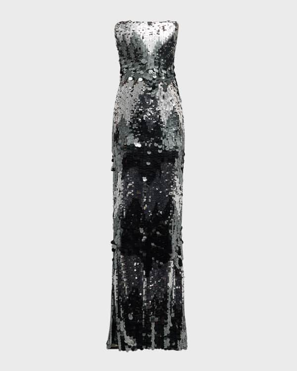Bronx and Banco Farah Strapless Sequin Column Gown | Neiman Marcus