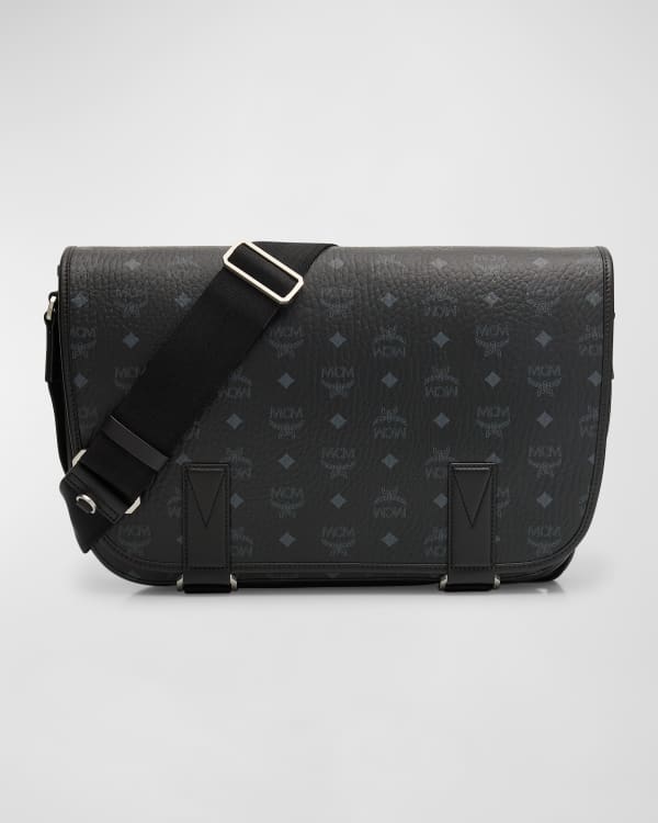 MCM Men's Lauretos Monogram Fabric Tote Bag | Neiman Marcus