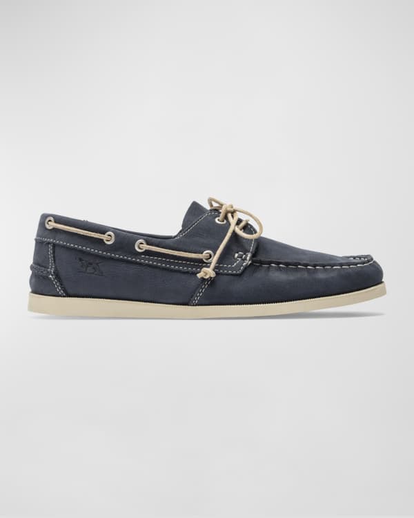 Loro Piana Men's Sea-Sail Walk Suede Boat Shoes | Neiman Marcus