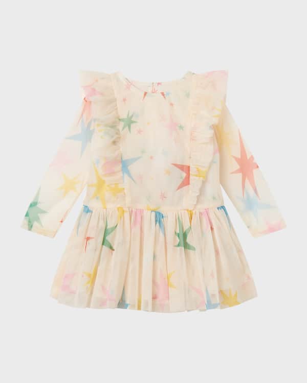 Luli & Me Girl's Floral Smocked Embroidered Dress, Size 12M-3 | Neiman ...