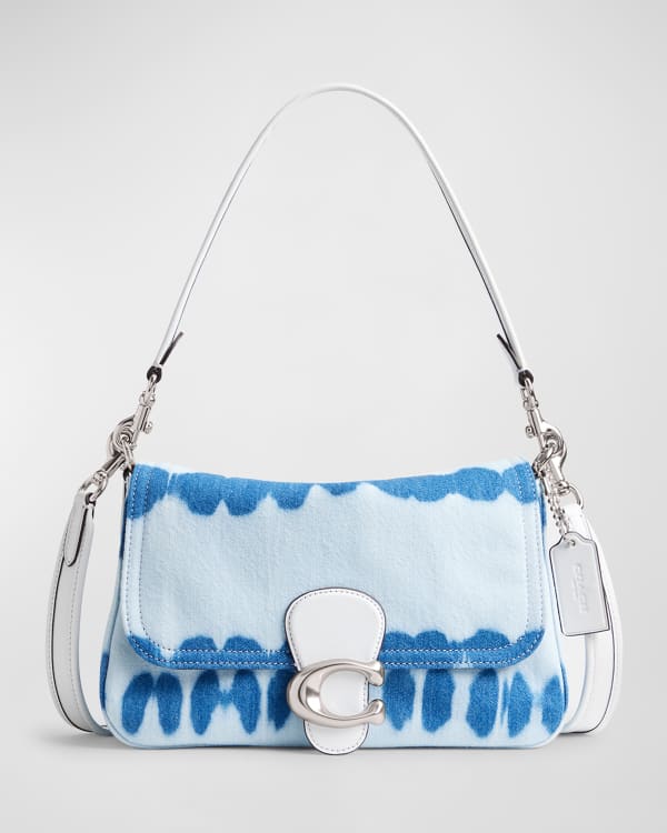 Coach Tabby Monogram Washed Denim Shoulder Bag | Neiman Marcus