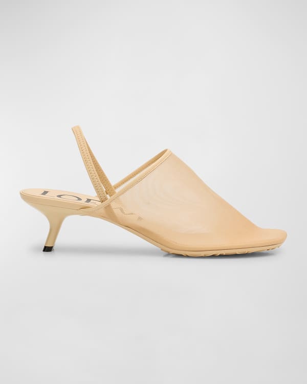 Miu Miu Crystal Net Slingback Pumps | Neiman Marcus