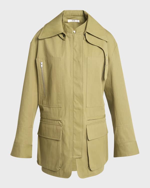 Akris Oversized Reversible Lamb Shearling Jacket | Neiman Marcus