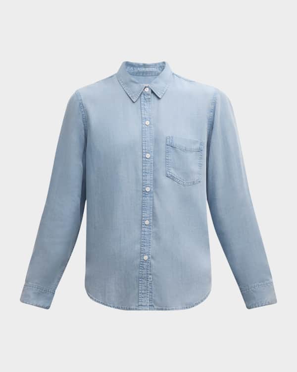 Rails Janae Shirred Button-Front Shirt | Neiman Marcus