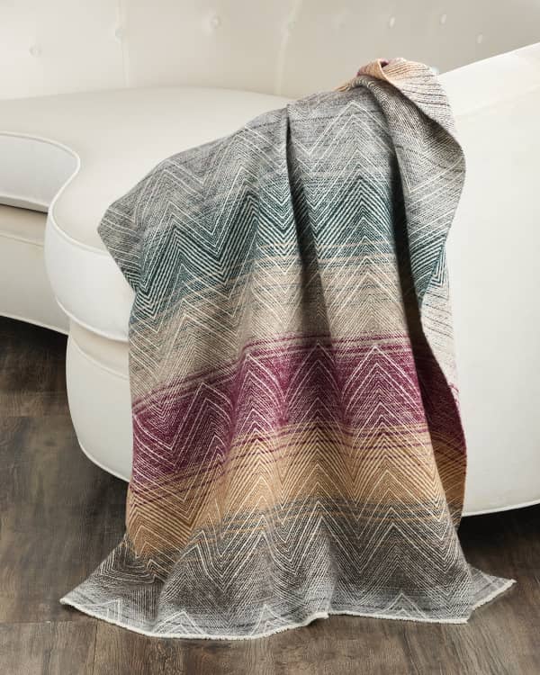 Missoni Home Clifford Wool-Blend Throw Blanket, 51" x 75" | Neiman Marcus
