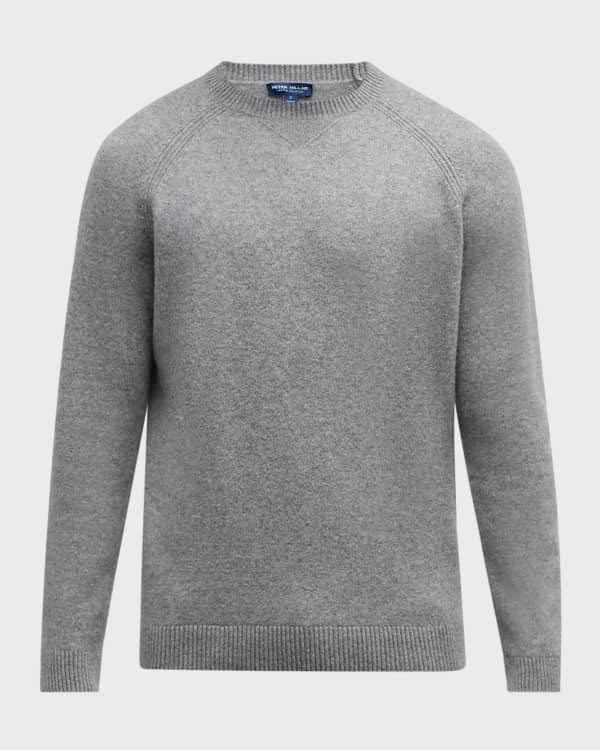 Peter Millar Men's Serene Linen-Wool Stripe Crewneck Sweater | Neiman ...