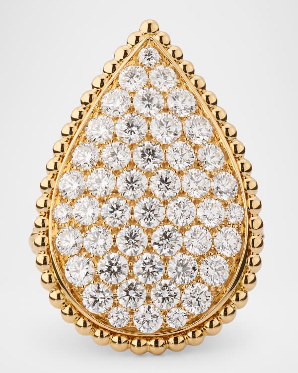 Boucheron Serpent Boheme 18K White Gold Diamond Bezel Watch | Neiman Marcus