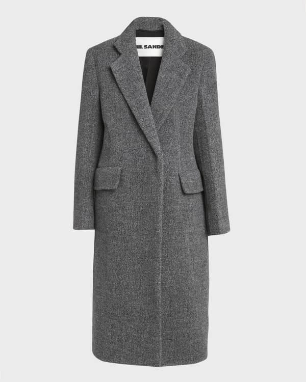 THE ROW Dhani Long Double-Breasted Wool Felted Coat | Neiman Marcus