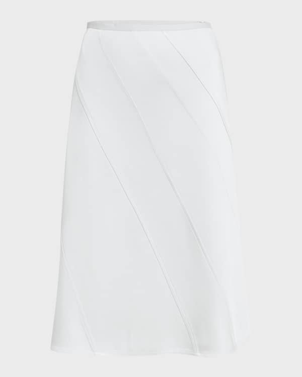 THE ROW Fleur Gathered A-Line Midi Skirt | Neiman Marcus