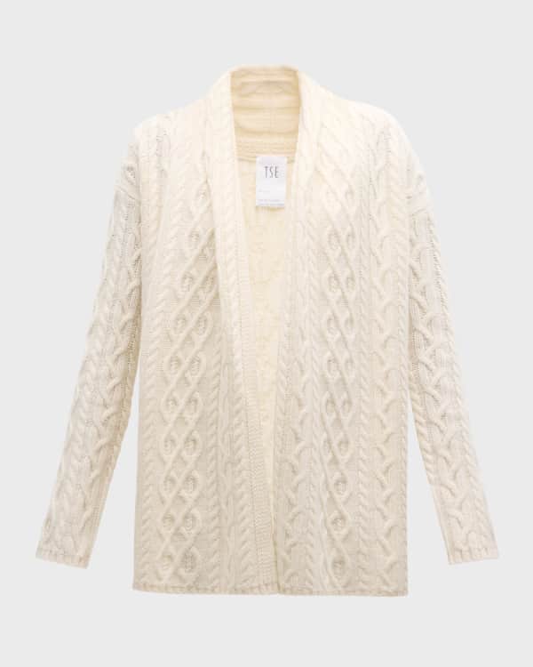 TSE Cashmere Cashmere Cable-Knit Cardigan | Neiman Marcus