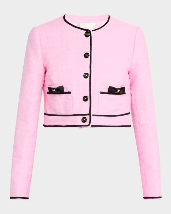 LoveShackFancy Falima Cropped Tweed Jacket | Neiman Marcus