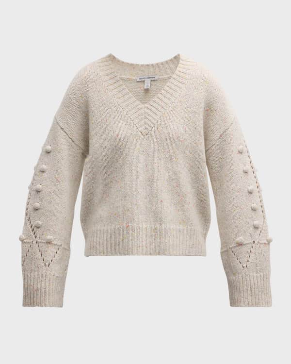 FRAME Chunky Wool-Cashmere Sweater | Neiman Marcus
