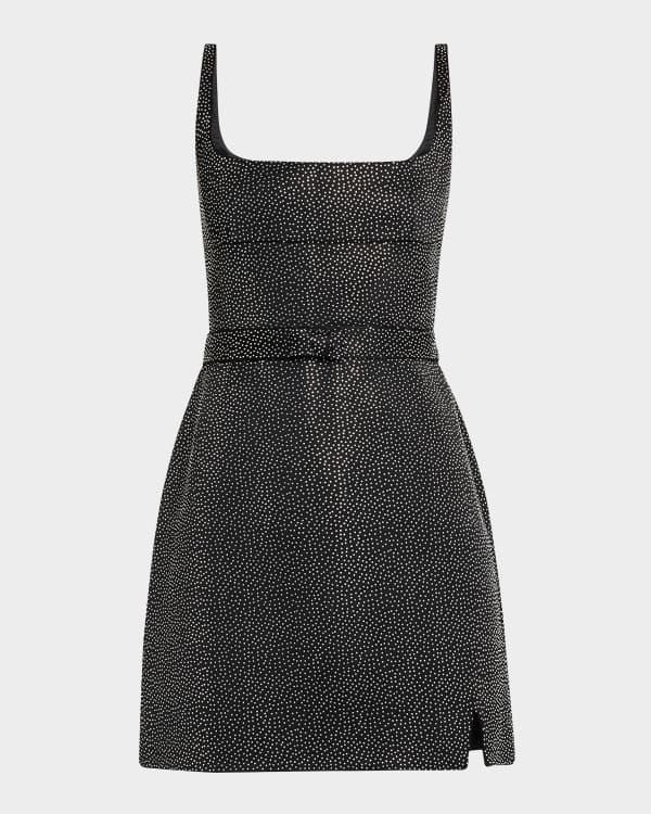 Marc Jacobs Satin Bow Mini Dress | Neiman Marcus