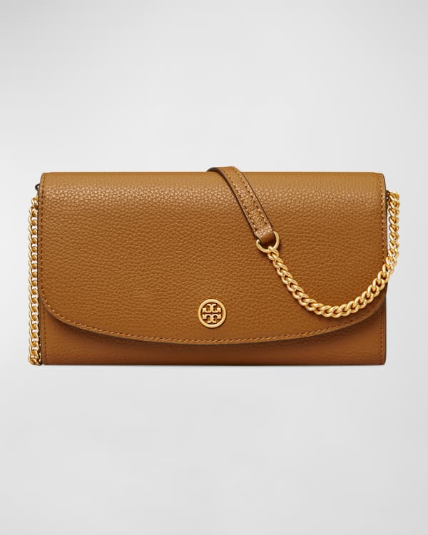 STRATHBERRY Crescent Leather Wallet on Chain | Neiman Marcus