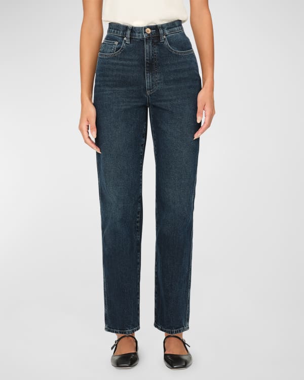 DL1961 Halle Straight High-Rise Instasculpt Jeans | Neiman Marcus