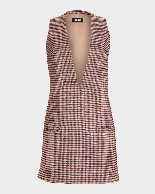 Cult Gaia Marla Sleeveless Pleated Mini Dress | Neiman Marcus