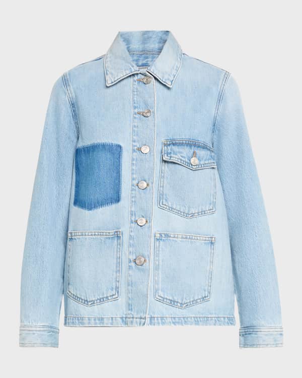 FRAME Denim Safari Jacket | Neiman Marcus