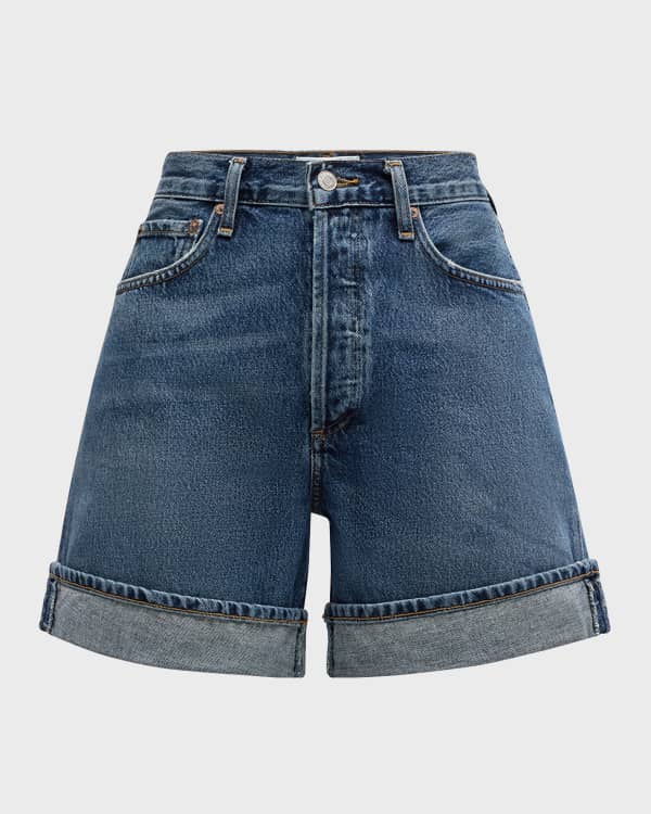 Toteme Classic Denim Bermuda Shorts | Neiman Marcus