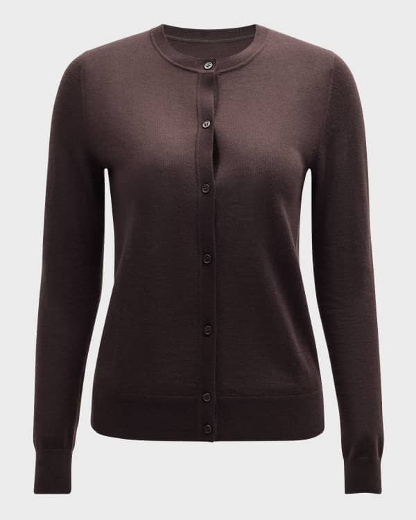 Neiman Marcus Cashmere Collection Cashmere Cardigan with Ombre Sequins ...