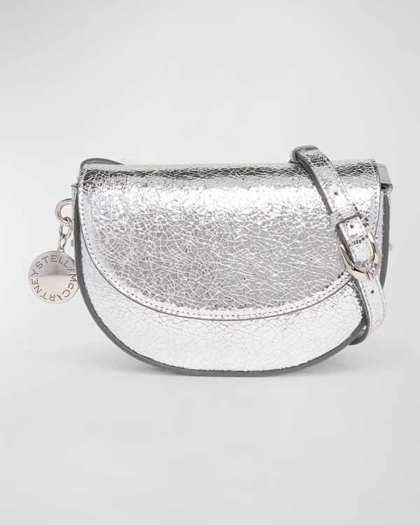 Stella McCartney Frayme Crackled Metallic Alt-Leather Chain Shoulder ...