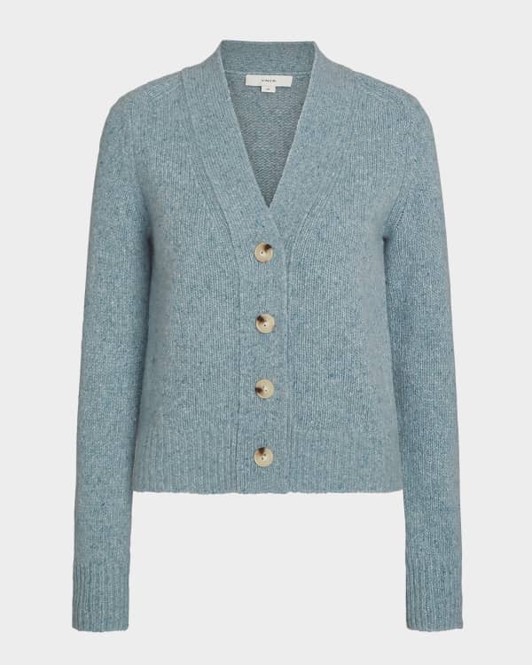 Vince Wool and Cashmere Pearly Button Cardigan | Neiman Marcus