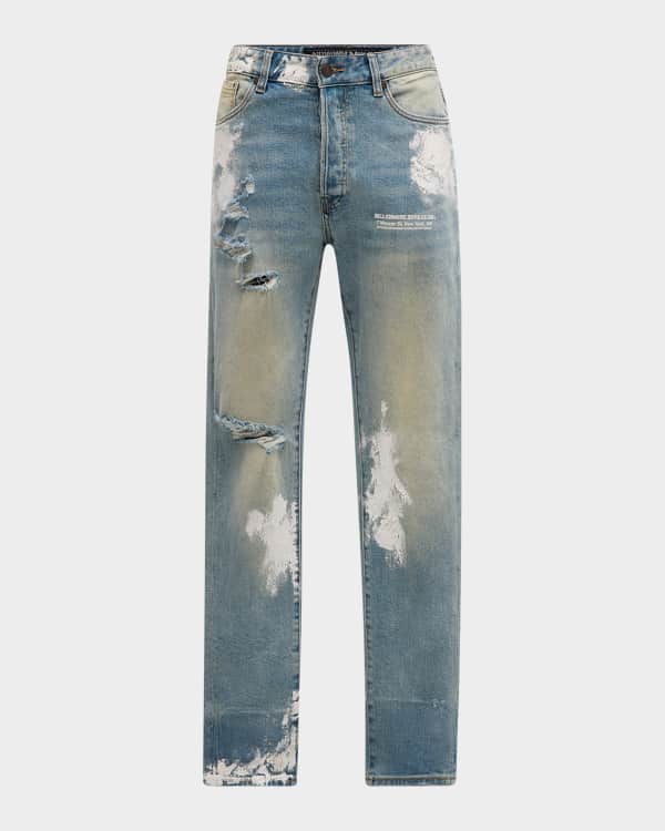 WHO DECIDES WAR Men's Chalice Embellished Jeans | Neiman Marcus