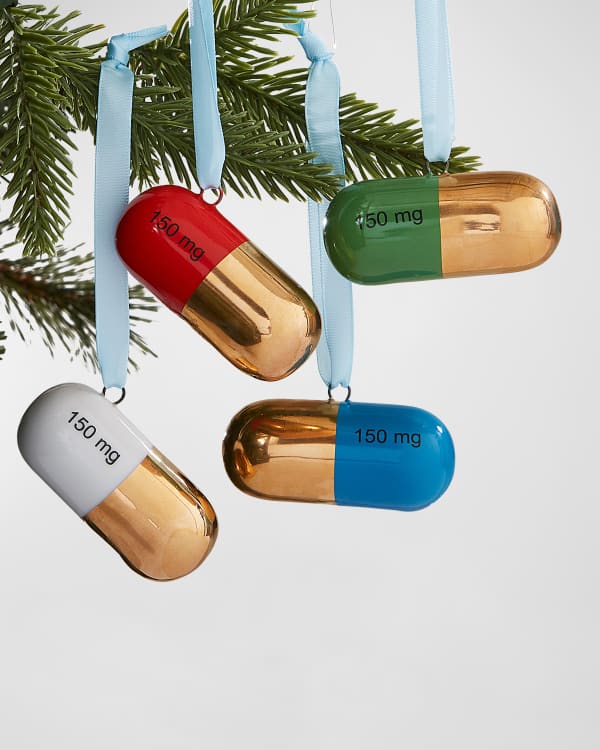 Jonathan Adler Pill Ornaments, Set of 4 | Neiman Marcus