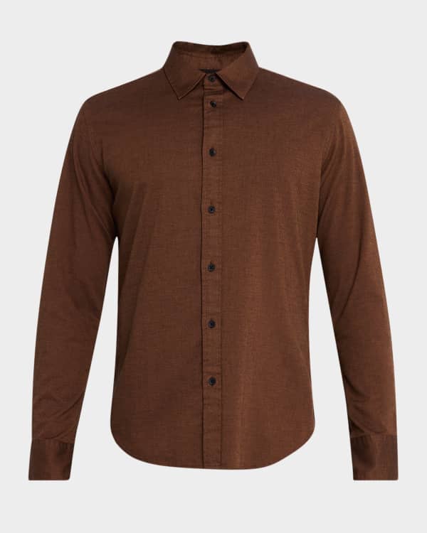 Rag & Bone Men's Landon Poplin Band-Collar Shirt | Neiman Marcus
