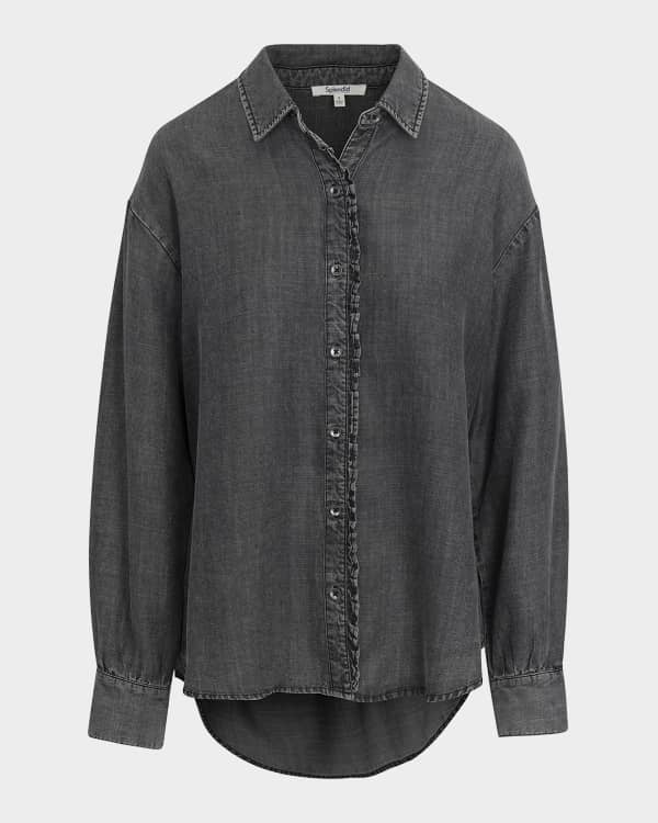 LOW CLASSIC Printed Button-Front Shirt | Neiman Marcus