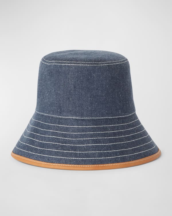 Burberry Washed Denim Bucket Hat | Neiman Marcus