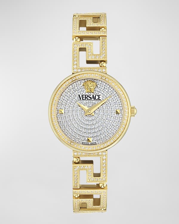 Versace 28mm Greca Goddess Watch with Bracelet Strap, Gold Plated ...