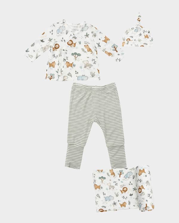 Angel Dear Boy's Sharks Printed 3-Piece Set, Size 6M-24M | Neiman Marcus